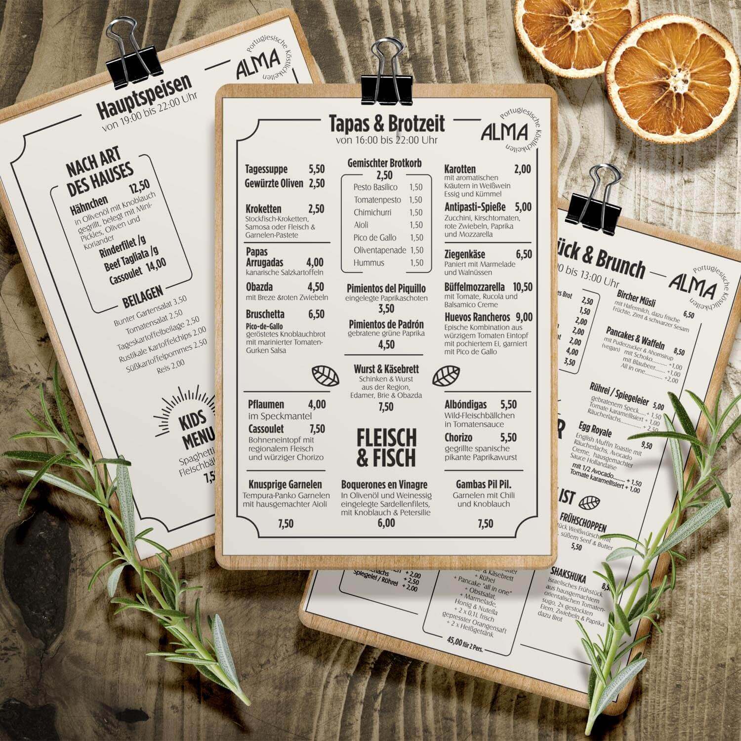 Speisekarten Design: Die besten Tipps & +39 Beispiele