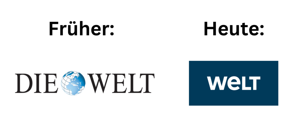 Die Welt Logo Bilder, Geschichte, Entwicklung & u.v.m
