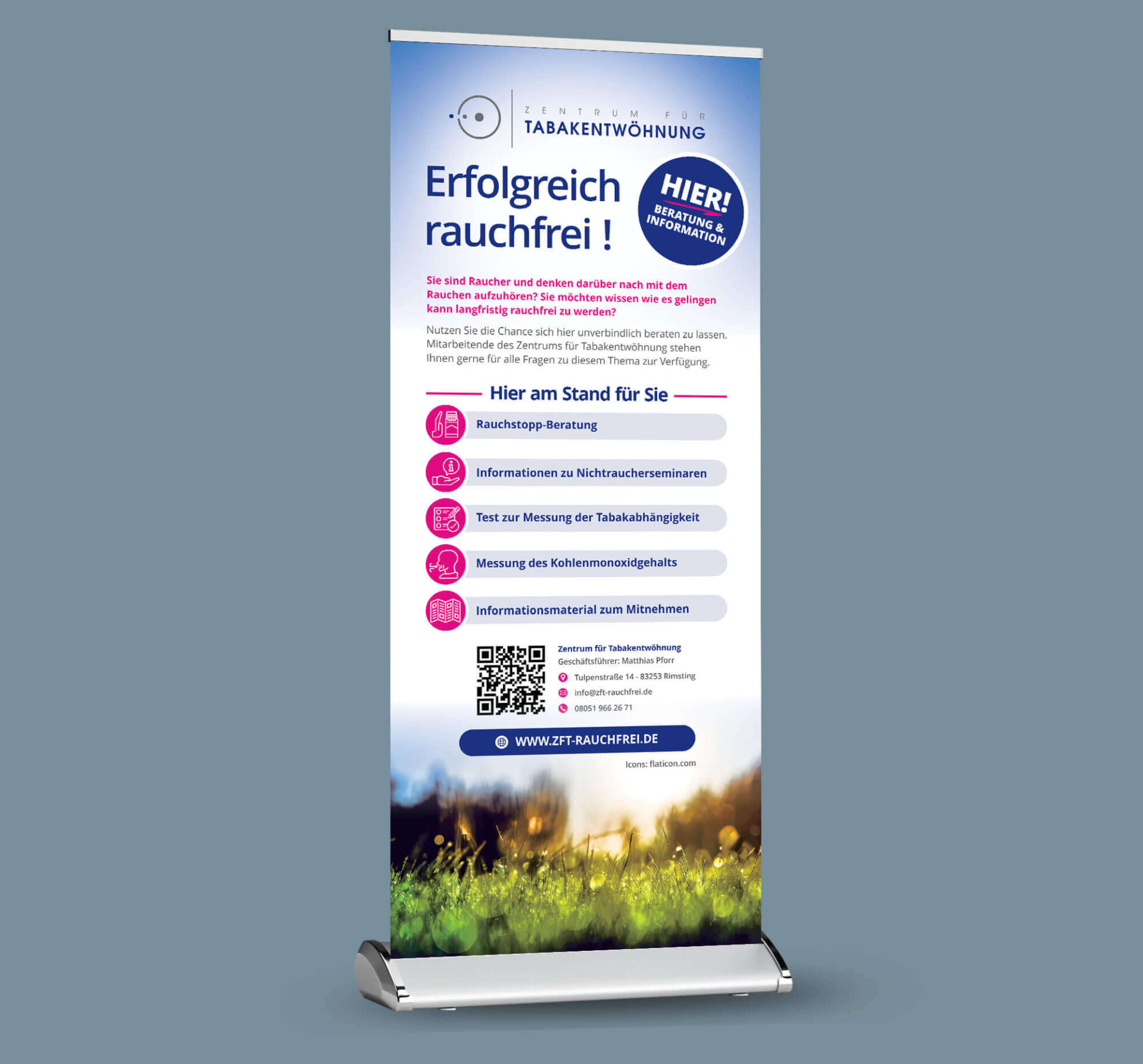 Roll-up Design: So gestaltest Du ein professionellen Roll-up