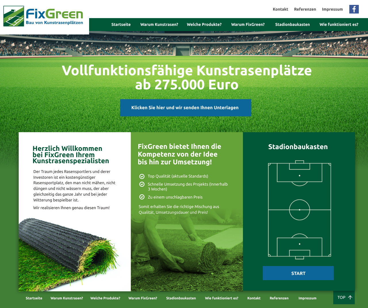 Webdesign für FixGreen » Webdesign » designenlassen.de
