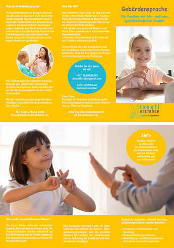 Flyer-Design für eine Dozentin für Deutsche Gebä.. » Flyer » designenlassen.de