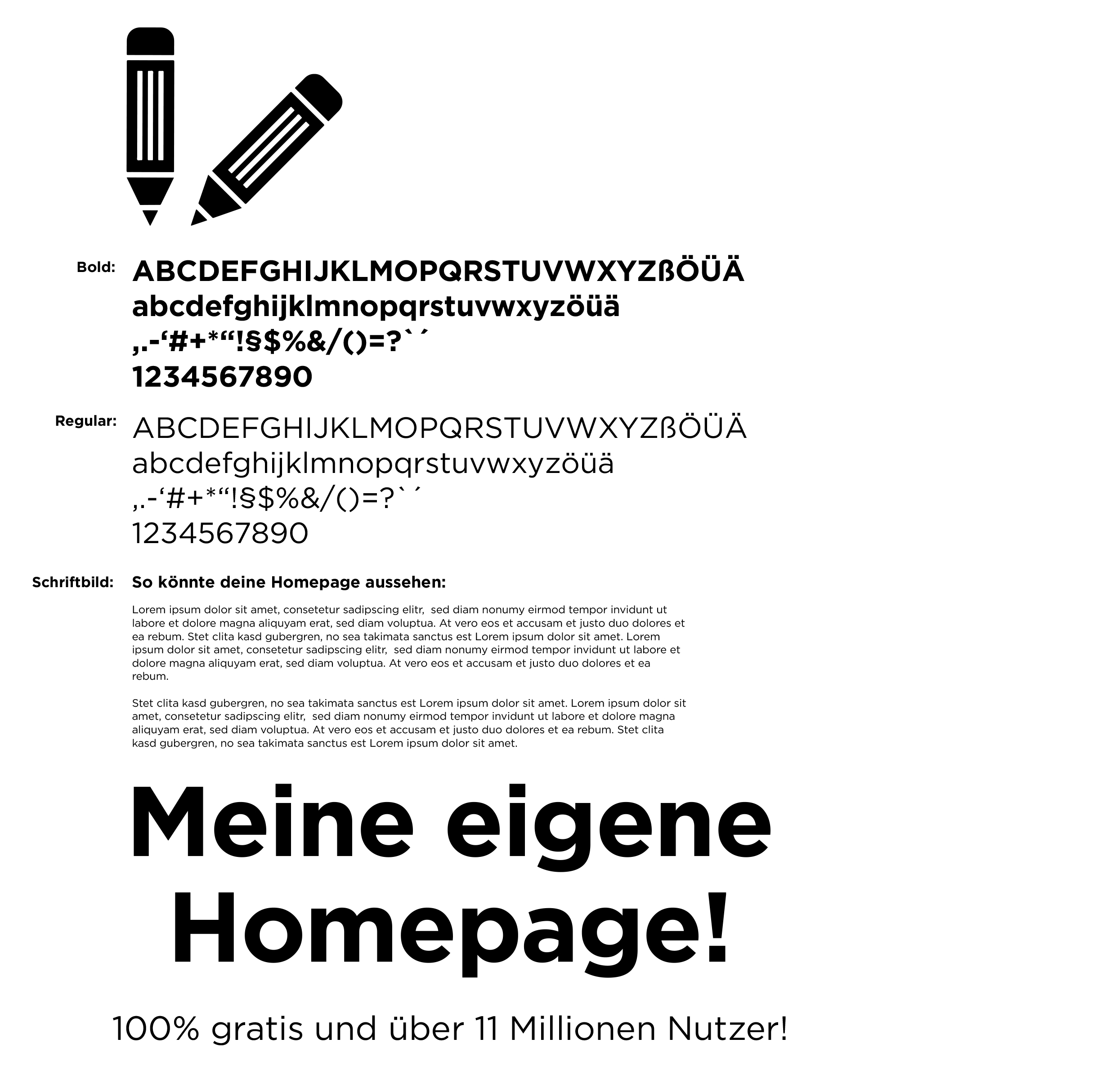 Erstellung eines FONTS (A-Z) für Homepage-Baukas.. » Design ...