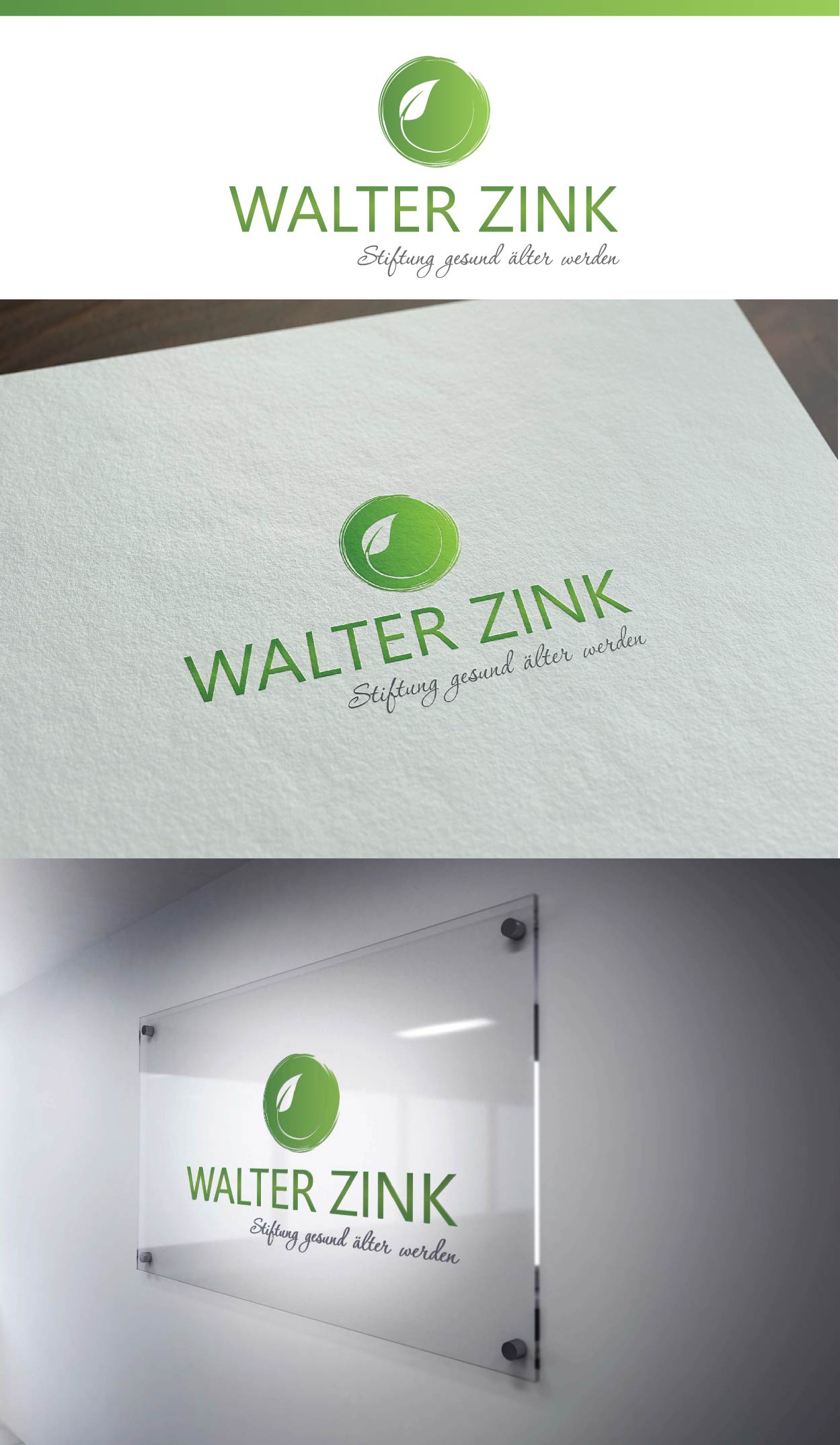 Logo für Walter Zink Stiftung gesund älter werden » Logo » Briefing ...