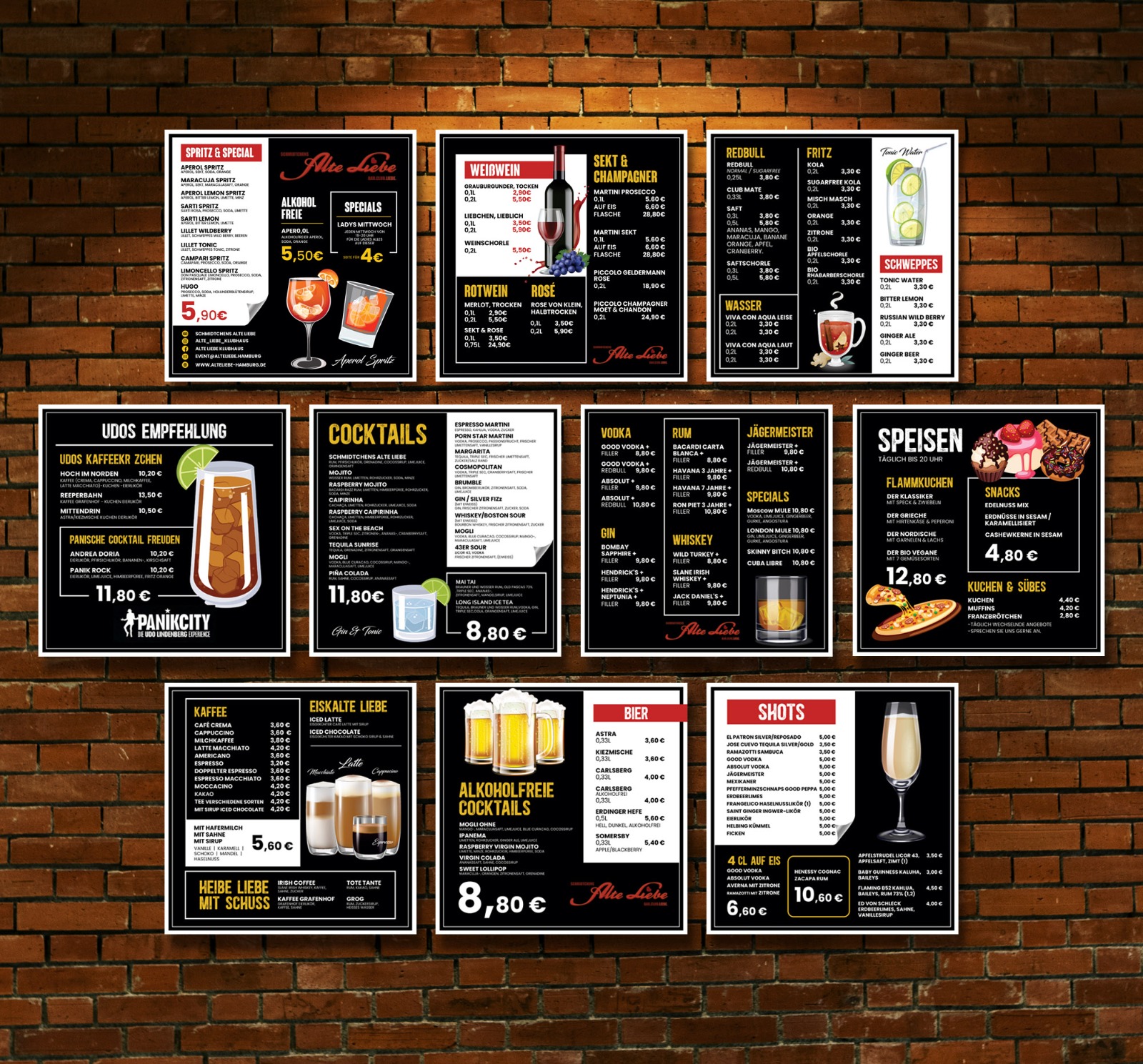 Speisekarten für eine Bar » Speisekarten » Briefing » designenlassen.de