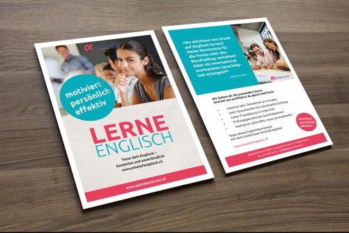 Englisch Sprachschule A5 Flyer (Doppelseitig) fü.. » Flyer ...