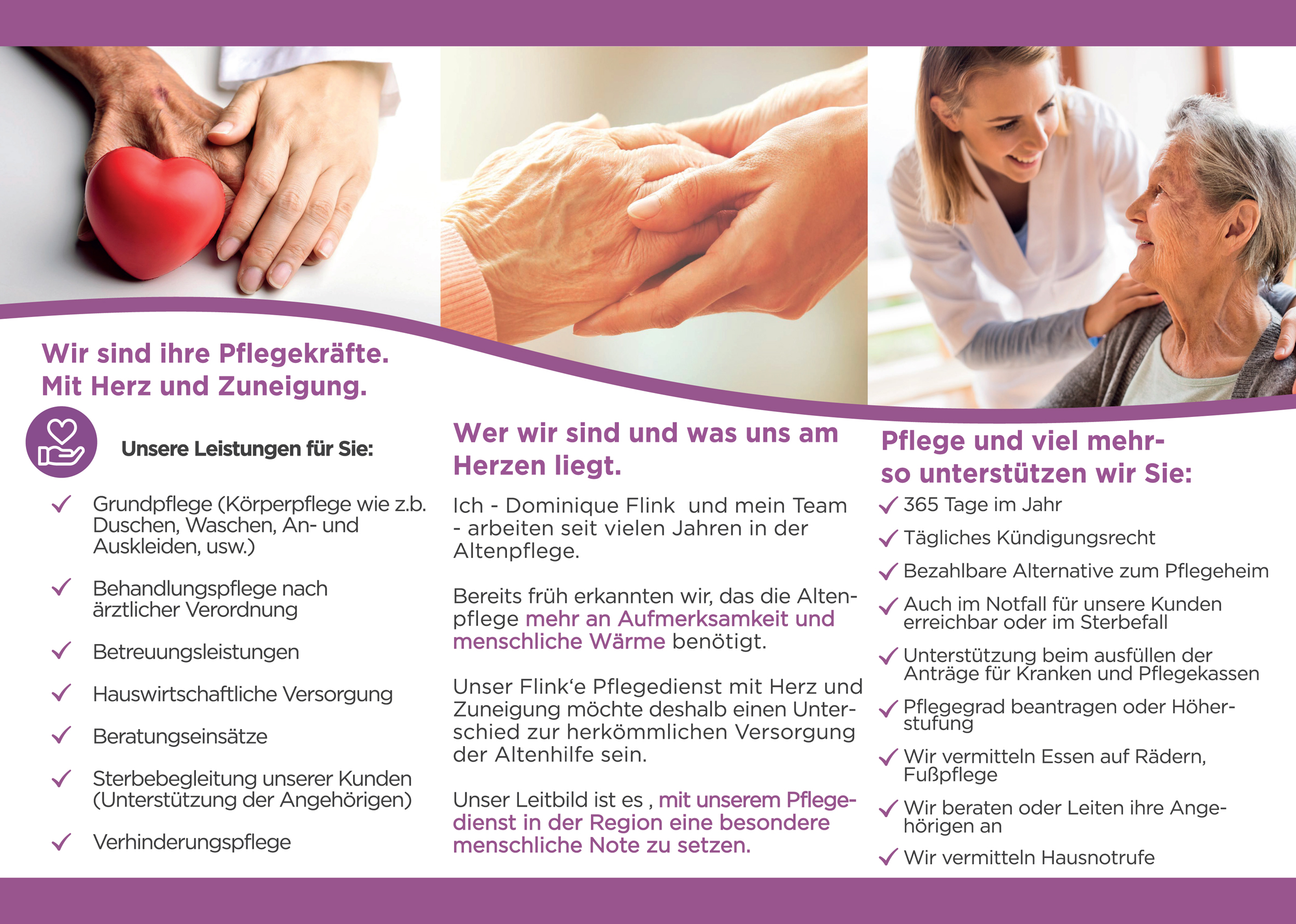 Flyer für Pflegedienst » Flyer » designenlassen.de