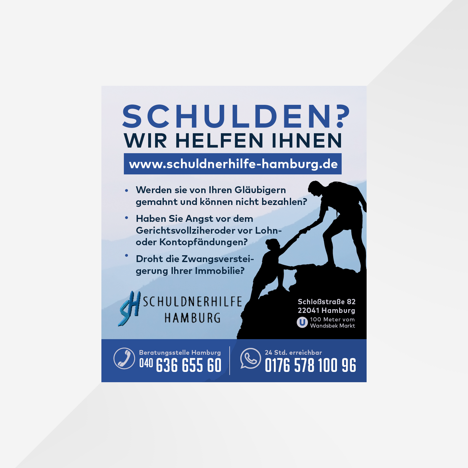 Plakat-Design für Schuldnerberatung » Plakate » designenlassen.de