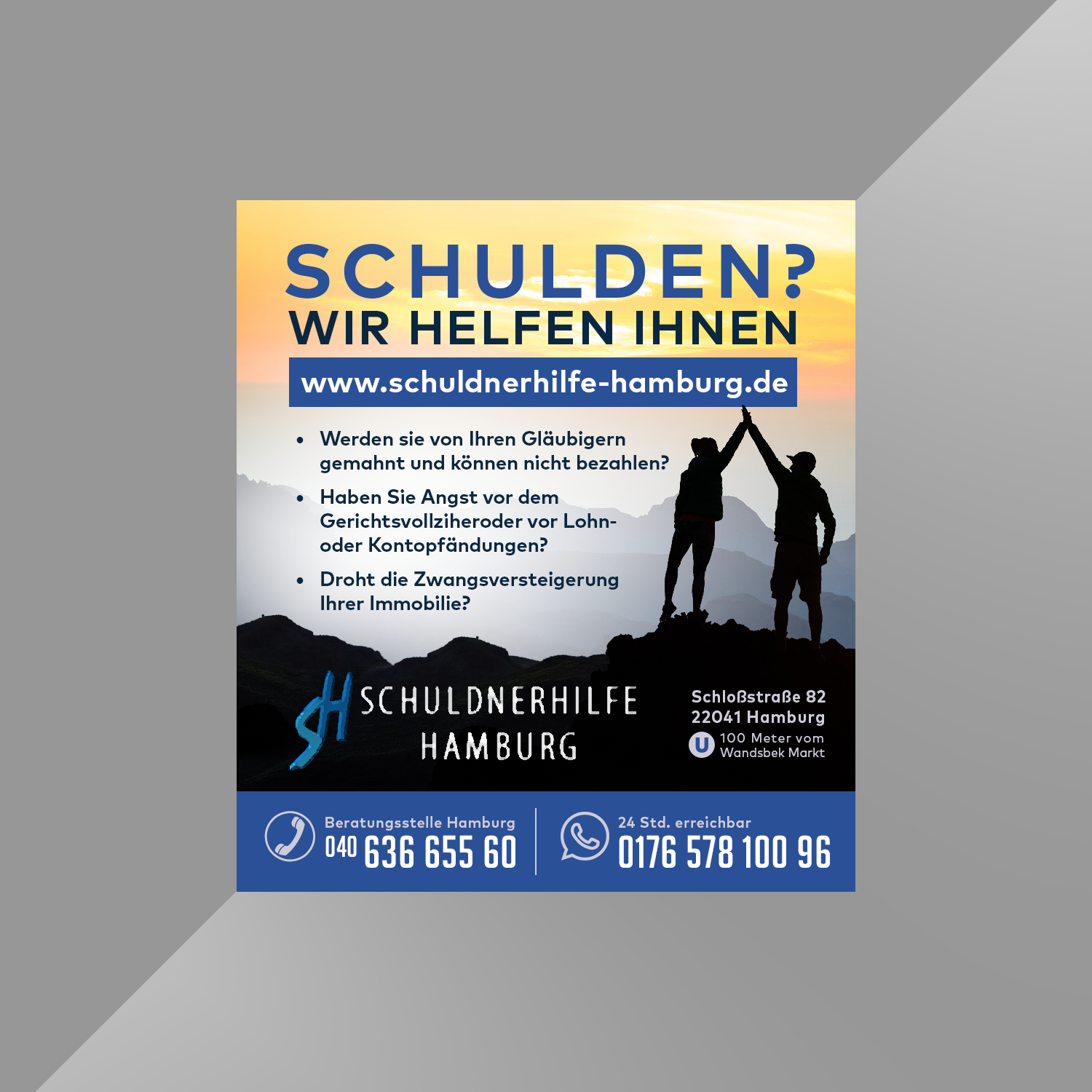 Plakat-Design für Schuldnerberatung » Plakate » designenlassen.de