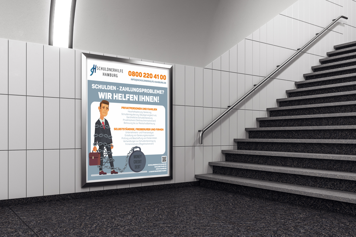 Plakat-Design für Schuldnerberatung » Plakate » designenlassen.de
