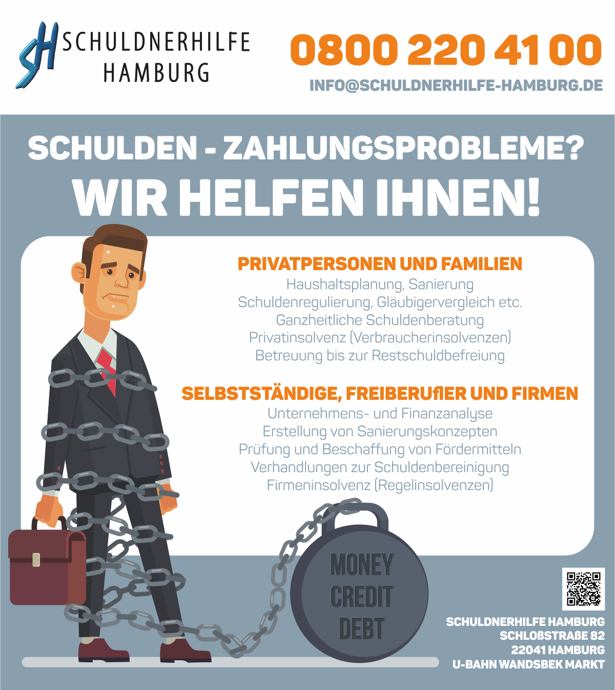 Plakat-Design für Schuldnerberatung » Plakate » designenlassen.de