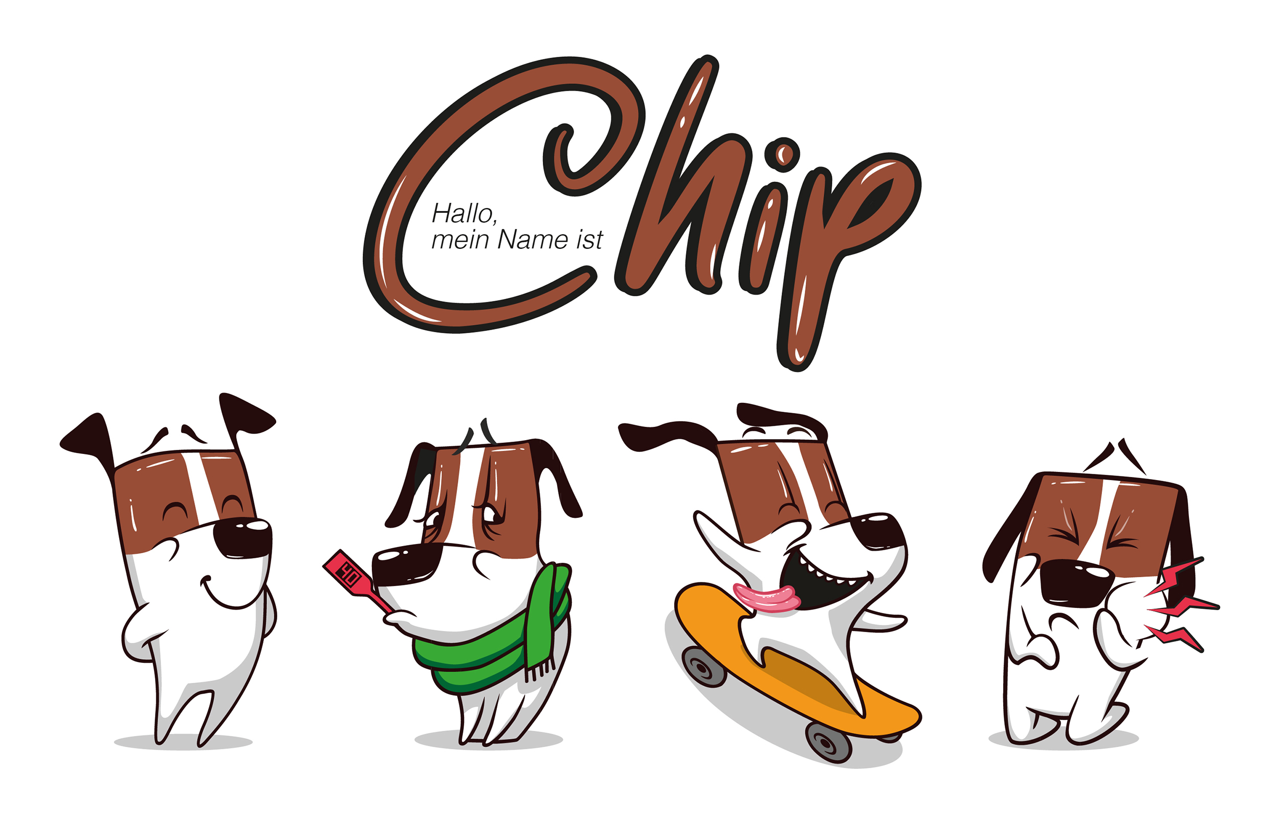 Illustrationen eines Charakters/ Maskottchen » Illustrationen ...