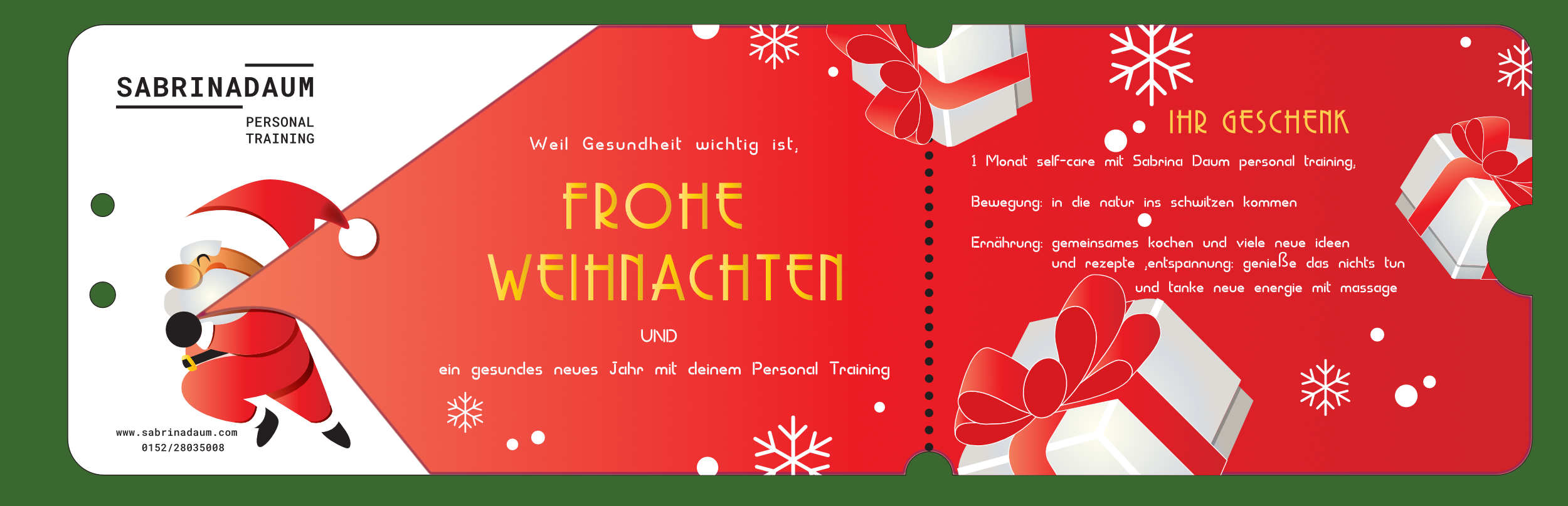 Gutschein-Design für selbstständige Personal Tra.. » Gutscheine ...