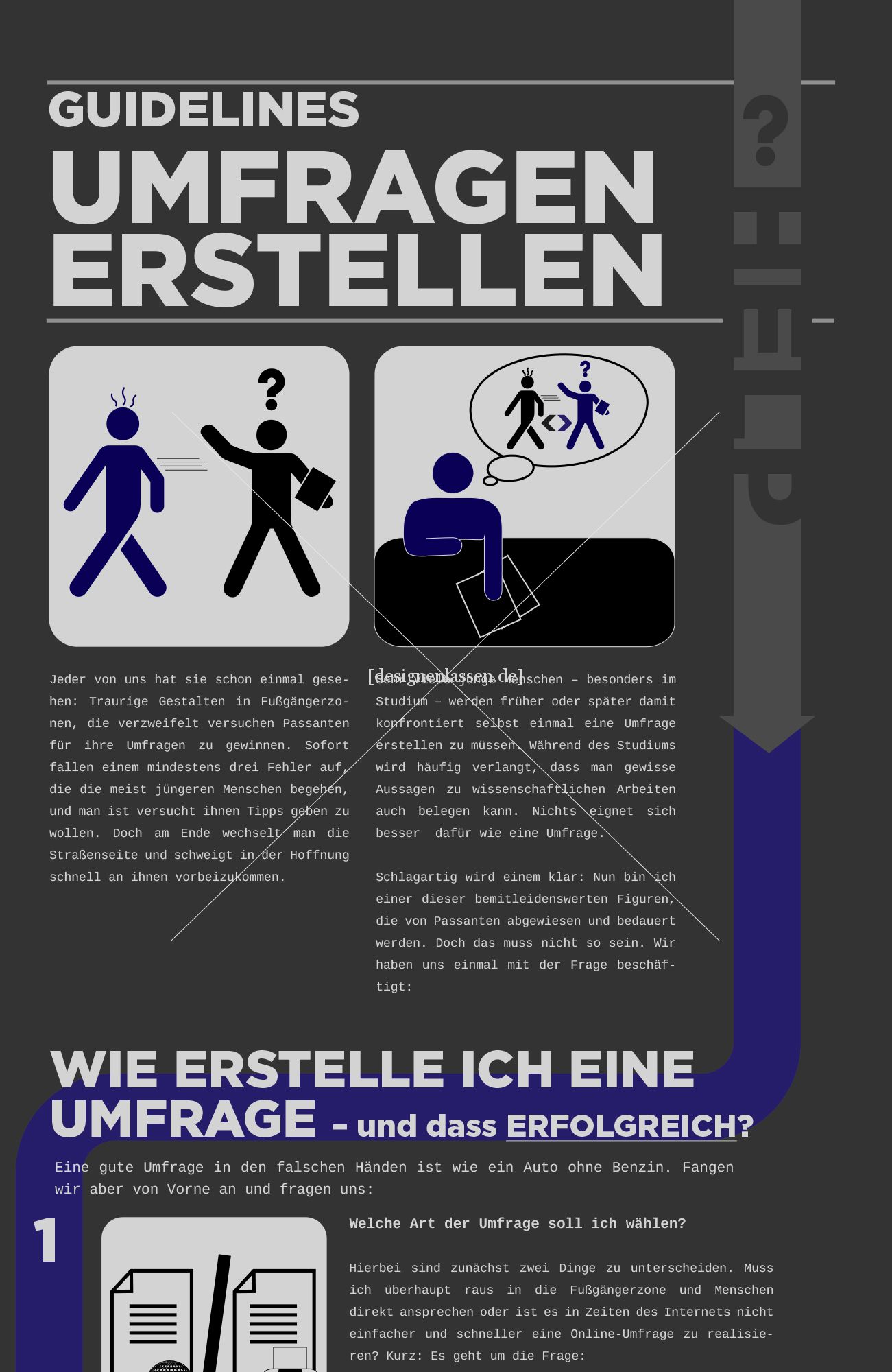 Infografik zum Thema Umfrage erstellen » Design » designenlassen.de