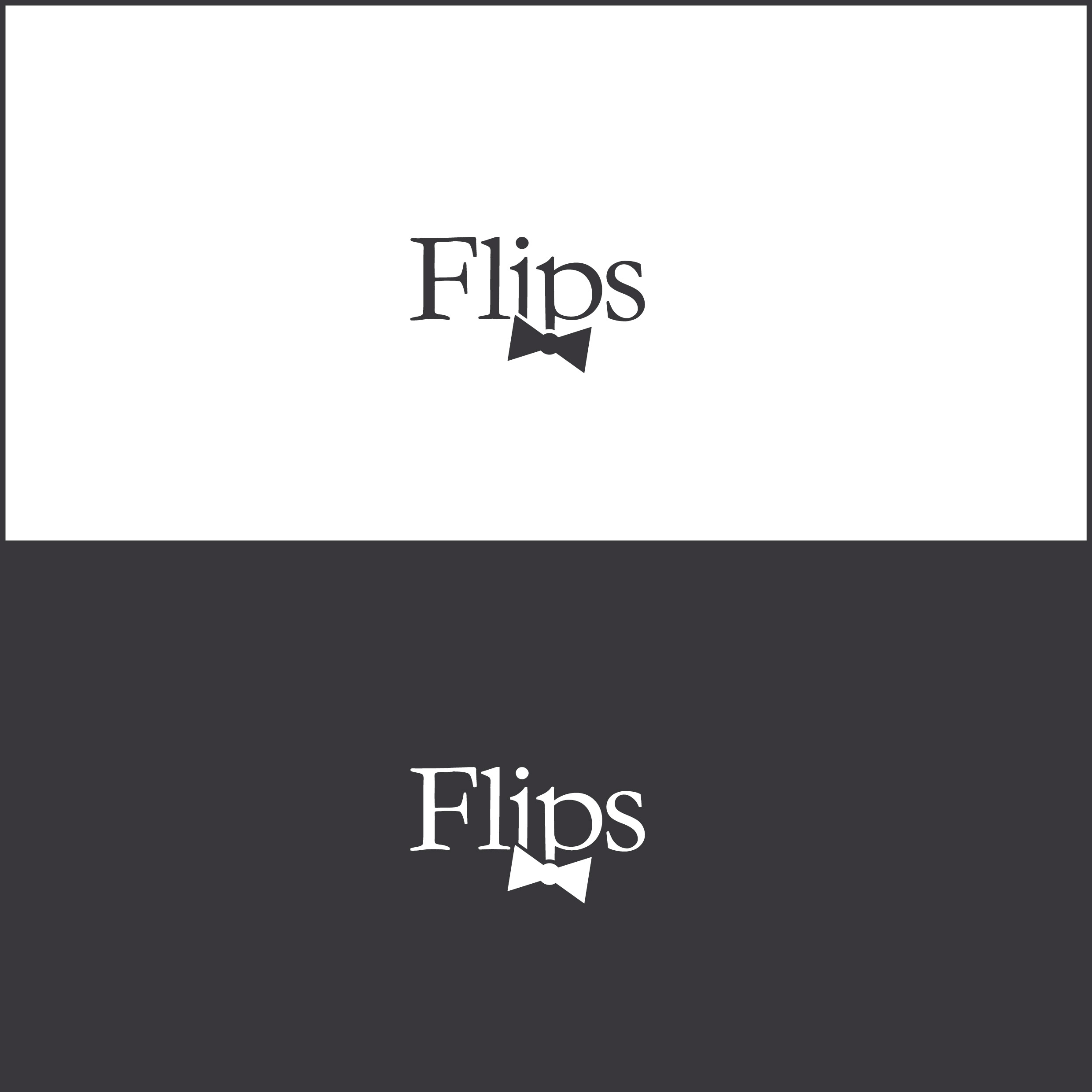 Logo-Design für Flips: hochwertige Fliegen » Logo » designenlassen.de