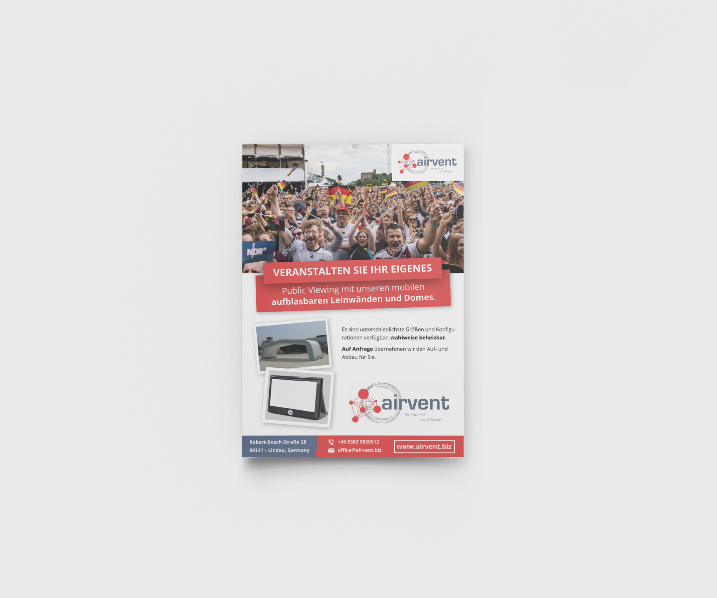 Online-Flyer-Design für WM - Public Viewing » Flyer » Briefing ...