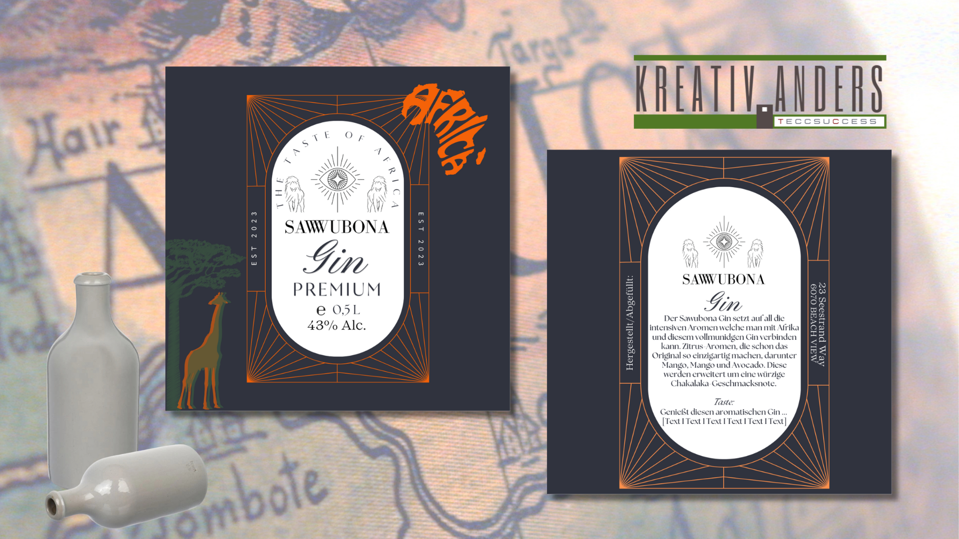 Etiketten-Design für neues Gin-Produkt » Etiketten » Briefing ...